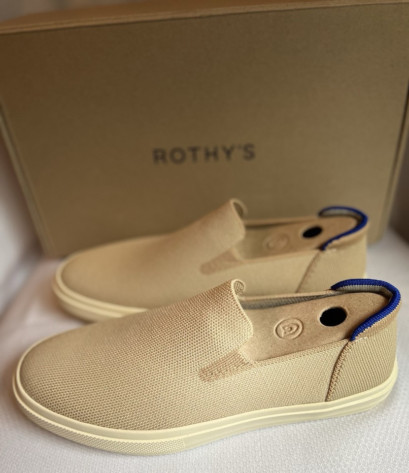 Rothy's The Original Slip On Sneaker - Wheat - Women’s 9.5 Men’s 8 - New!! | eBay