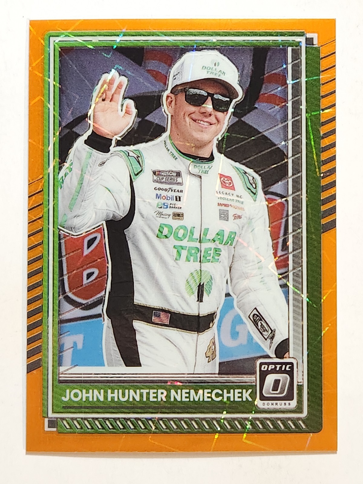 John Hunter Nemechek 2025 Donruss NASCAR #50 Base Optic - Gold Vinyl /1 ...