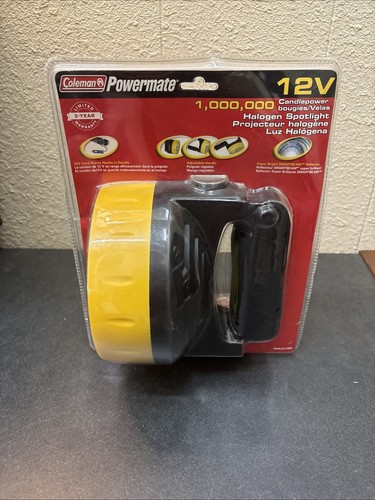 Coleman POWERMATE 1,000,000 Candle Power Halogen Spotlight | eBay