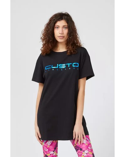 Custo Barcelona Longline TShirt Relaxed Fit Tee Women Blue T-Shirts ...