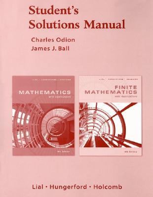 Student's Solutions Manual: Mathematics with Applications and Finite ...