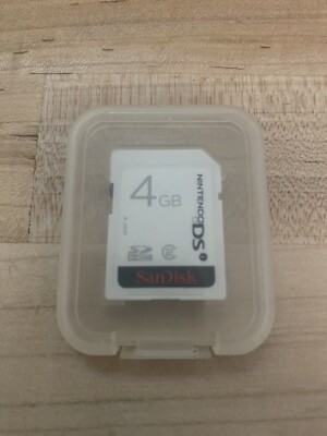 Nintendo DS DSi Nintendo Wii 4GB Sandisk SD HC Card | eBay