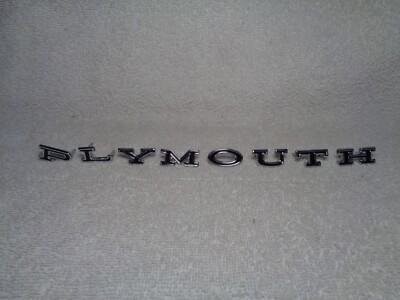 NOS Mopar Reproduction? 1960's Plymouth Letters | eBay