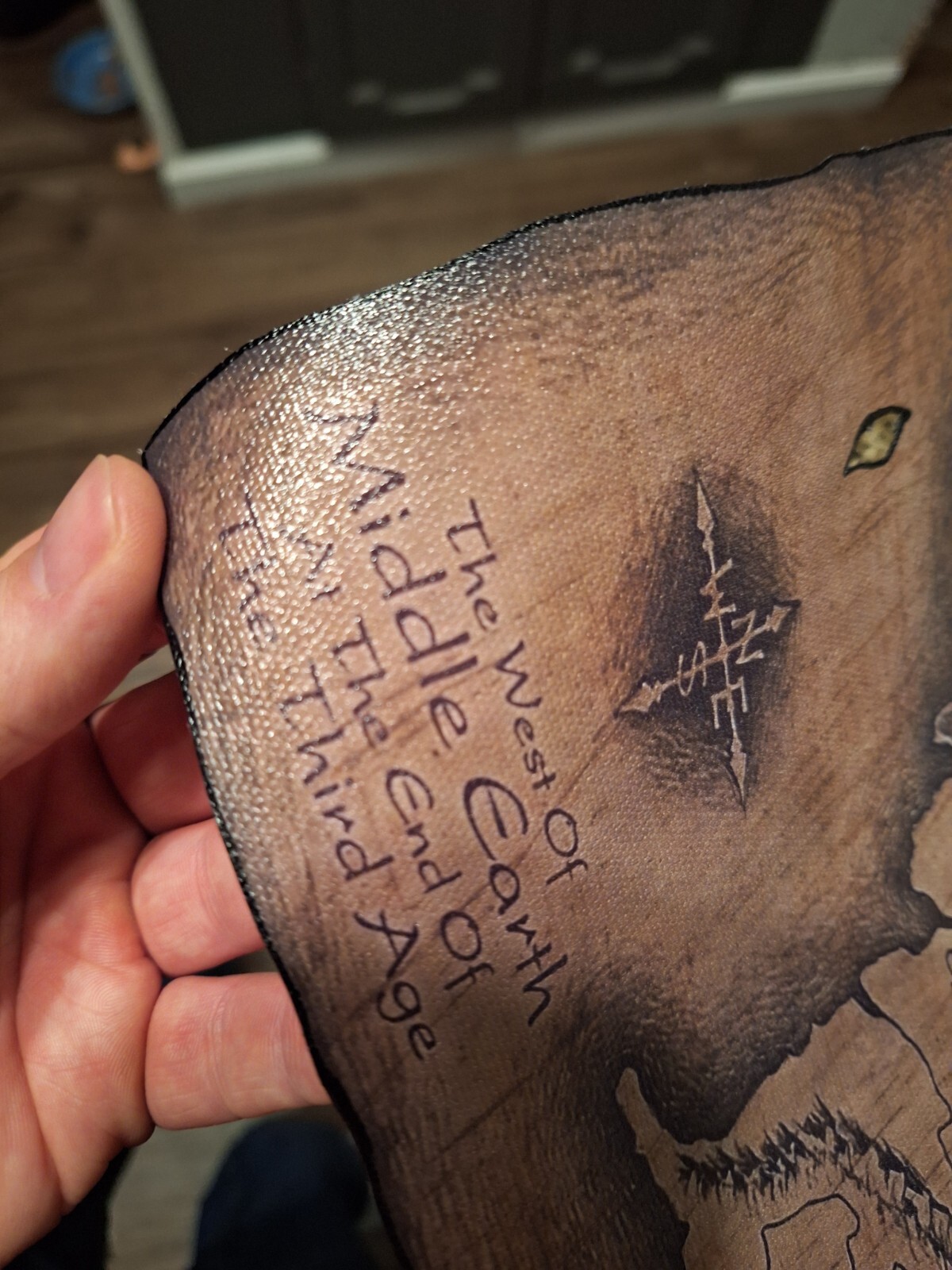 Middle Earth Map CANVAS ART PRINT Lord of the Rings, Hobbit! WEATHERED ...