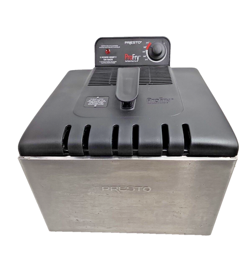 Presto Stainless Steel Dual Basket Deep Fryer Profry Model 0546616 ...