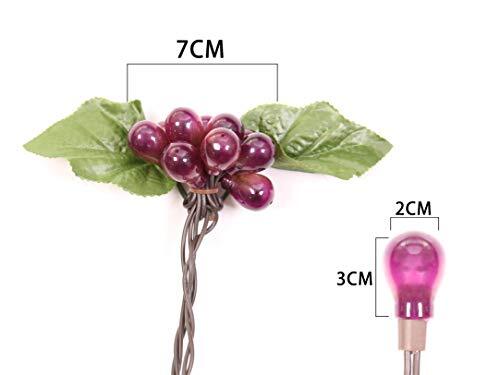 100 Led Purple Green Grape String Lights Grapevine Lights With 10 ...