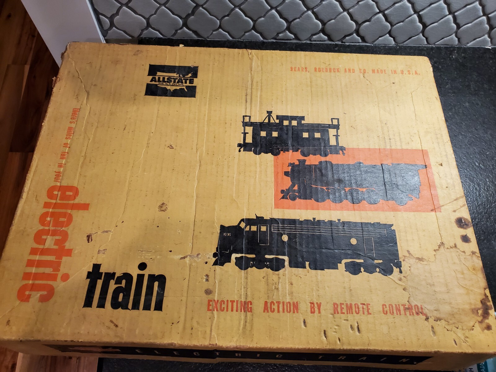 Vintage Marx 9713 Allstate Sears Electric Train Set Untested *See ...