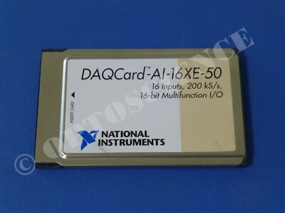 National Instruments DAQCard-AI-16XE-50 PCMCIA NI DAQ Card | eBay
