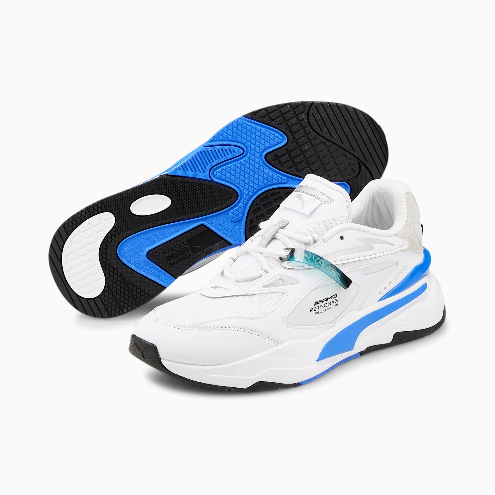MENS PUMA MAPF1 RS-FAST 306973-01 WHT-BLUMAZING | eBay