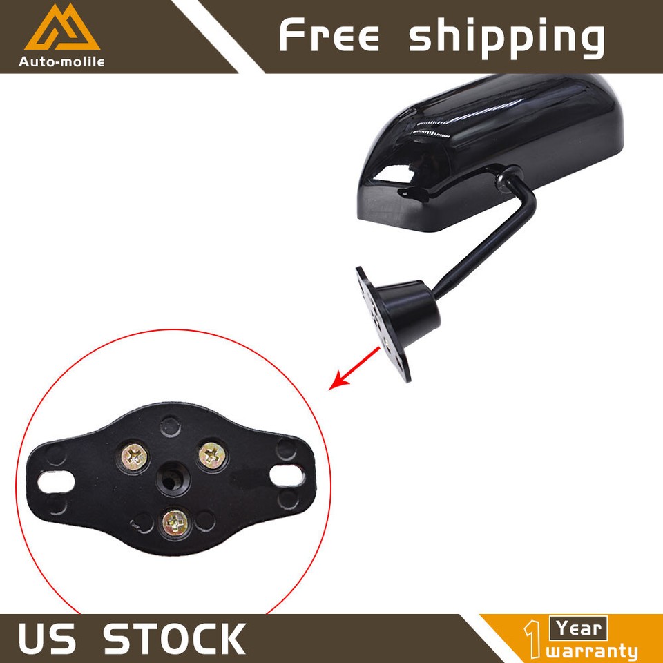 Pair Universal F1 Style Car Racing Rearview Side Wing Mirrors Convex ...