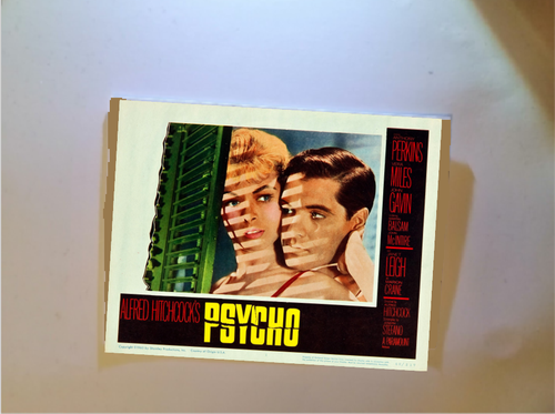 "Psycho" 1960 Theatrical Release US Lobby Card Film Poster Modern Art ...