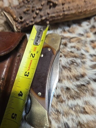 Vintage Schrade USA 7OT Old Timer 3.5” Lockback Knife Sawcut Brown ...