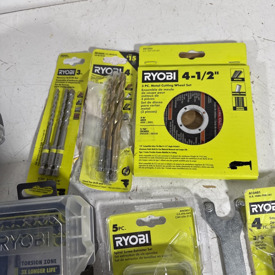Lot Of Ryobi Bit Sets And Accessory Kits Lot 7 | eBay
