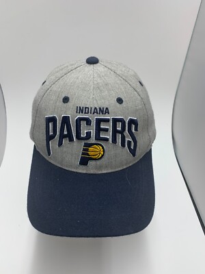 Indiana Pacers NBA Blue and Gray hat Wool Acrylic Adjustable Band Hat ...