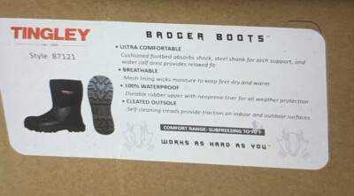 Tingley 87121 Badger Boots Size 7M/9W | eBay
