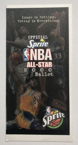 2000 Official NBA All-Star Game Ballot Unpunched Kobe Bryant cover ...