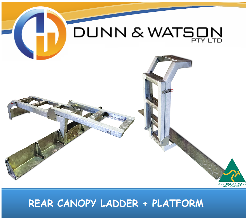 Universal Canopy Rear Ladder / Platform (4x4, 4wd, Canopies, Aluminium ...