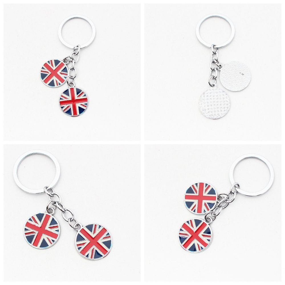 Quality UK Flag Keychain Union Jack Keyring Heart Pendant GB British ...