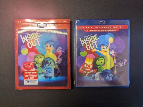 Inside Out 3D Ultimate Collector's Edition Blu Ray 3D/2D/DVD with RARE ...
