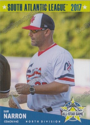 2017 South Atlantic League All Star ND Sam Narron Nationals PC | eBay
