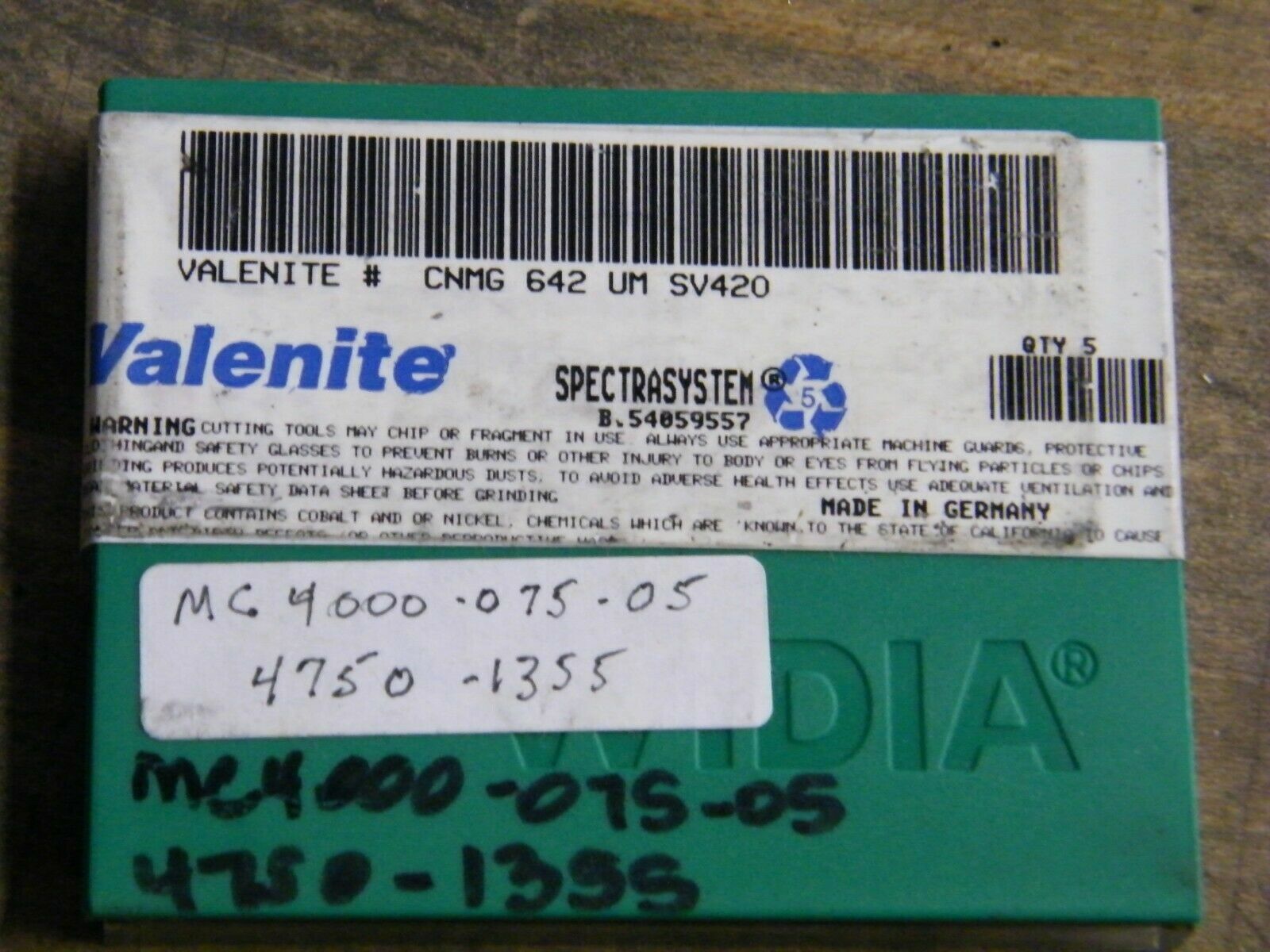 5 PCS VALENITE WIDIA CNMG 642 UM SV420 CARBIDE INSERTS TURNING CNC LATHE | eBay