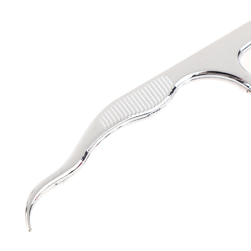 Stainless Steel Toothpick Dental Floss Reusable Flossing Holder Teeth ...