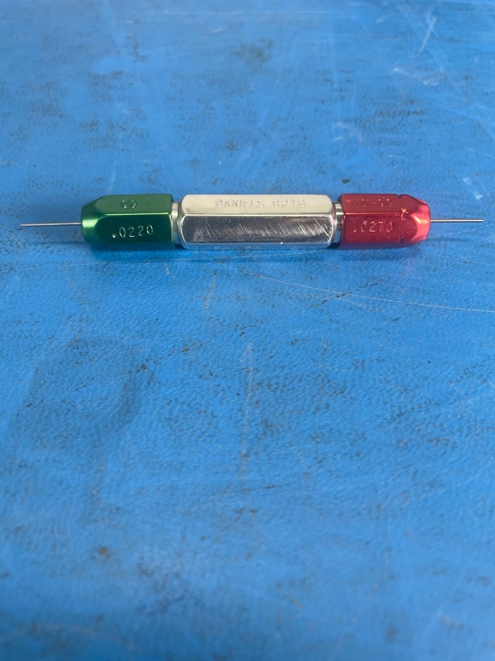 Daniels Manufacturing Corporation G216 Go .022 No-Go .027 Pin Gage *30 ...