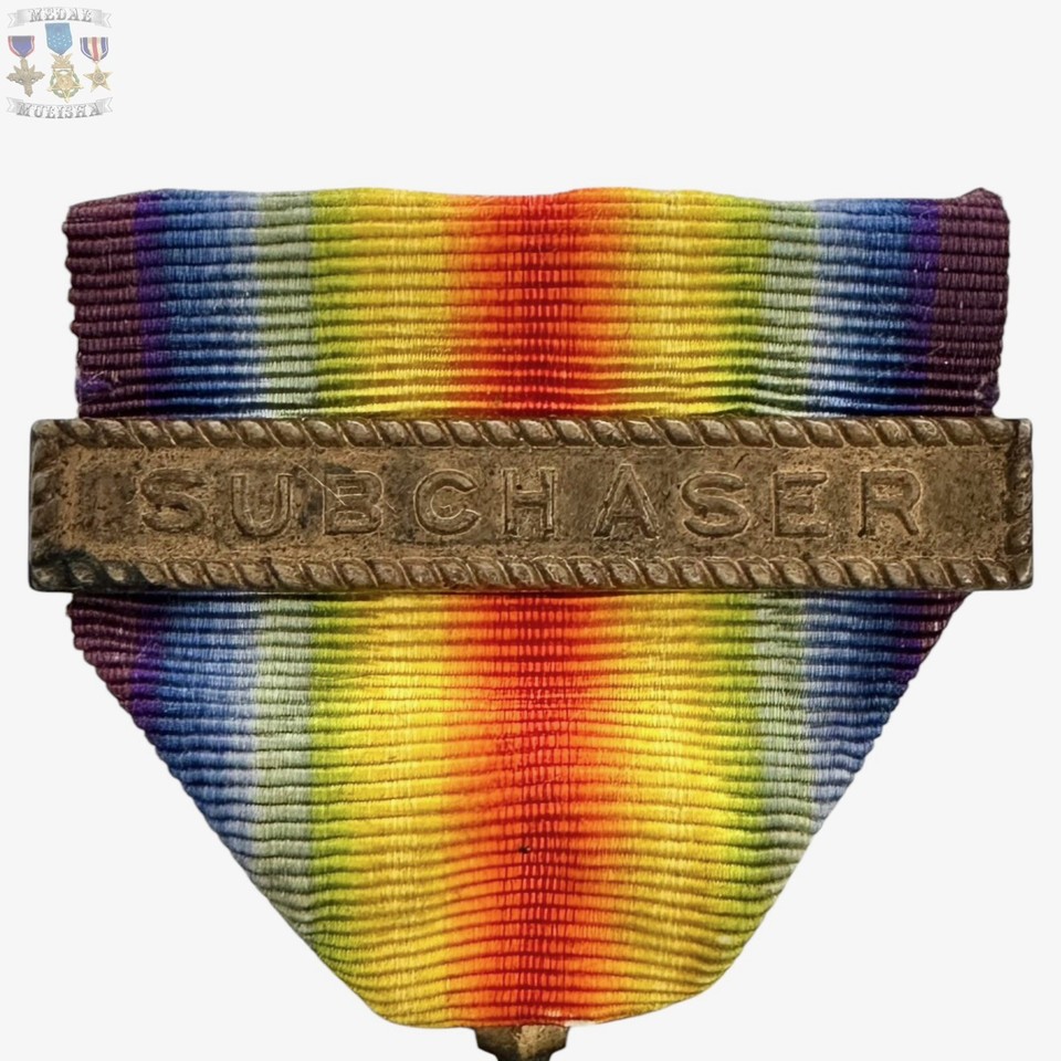 WWI U.S. NAVY VICTORY MEDAL SUB CHASER BAR FULFORD CLASP ANTI SUBMARINE ...