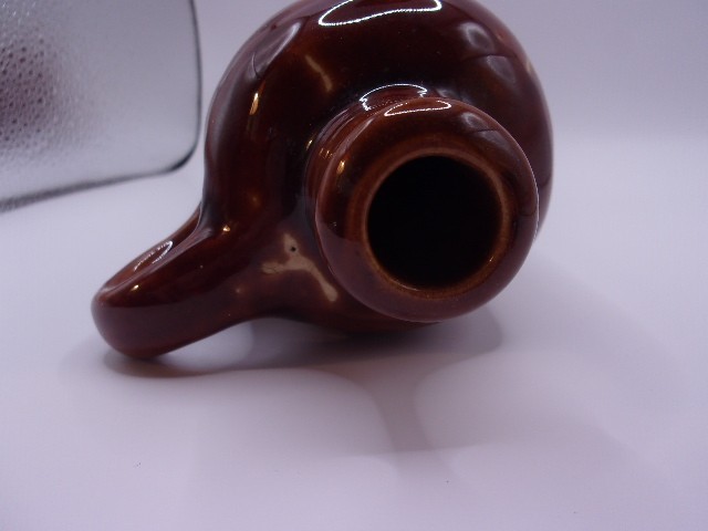 ANTIQUE Stoneware Clay Brown Bottle Jug Vessel Liquor Wine Beer | eBay