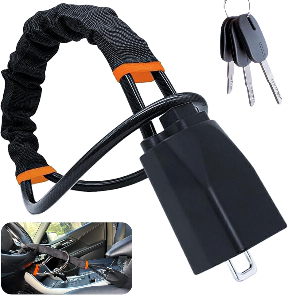 Car Steering Wheel Lock, Lightweight anti Theft Club Lock, 43Cm ...