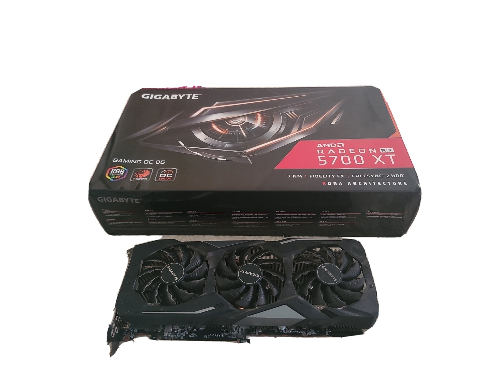 GIGABYTE AMD Radeon RX 5700 XT 8GB GDDR6 Graphics Card ...