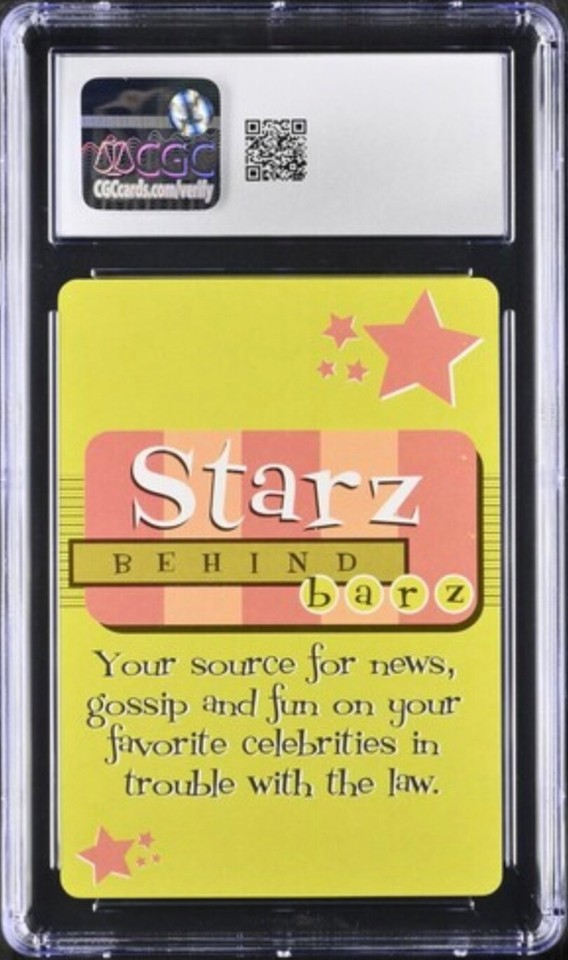 2003 Starz Behind Barz Playing Cards JACK WHITE White Stripes CGC 10 ...