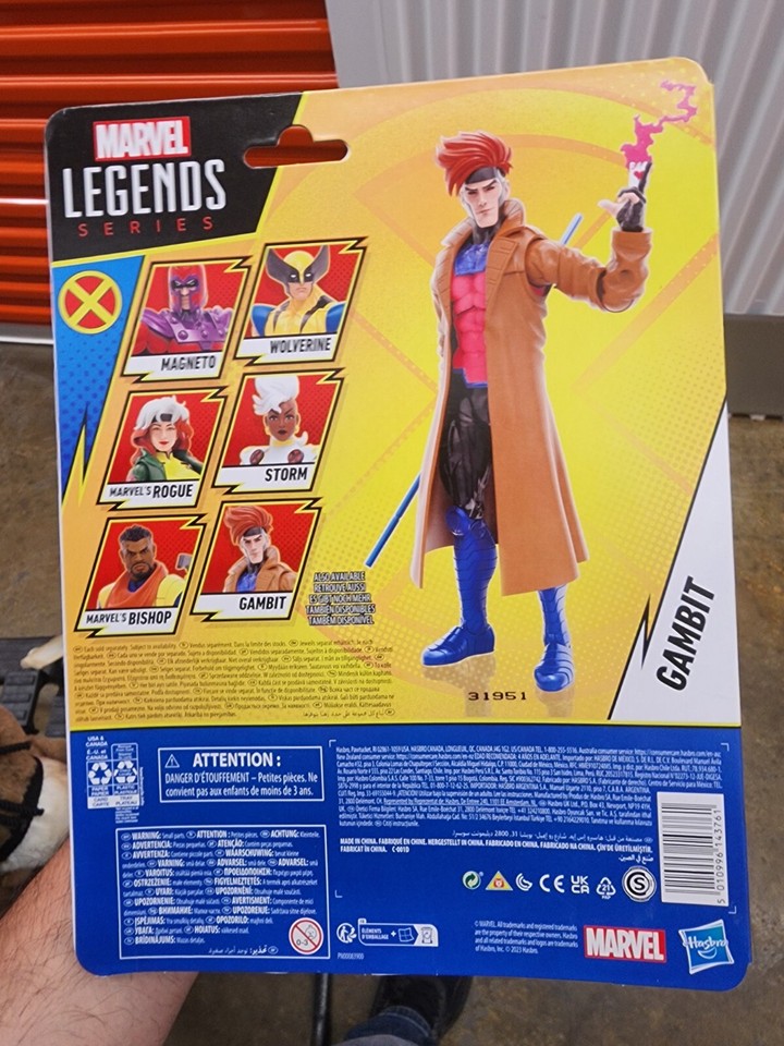 Marvel Legends Retro 6 Inch Action Figure X-Men '97 Wave 1 - Gambit ...