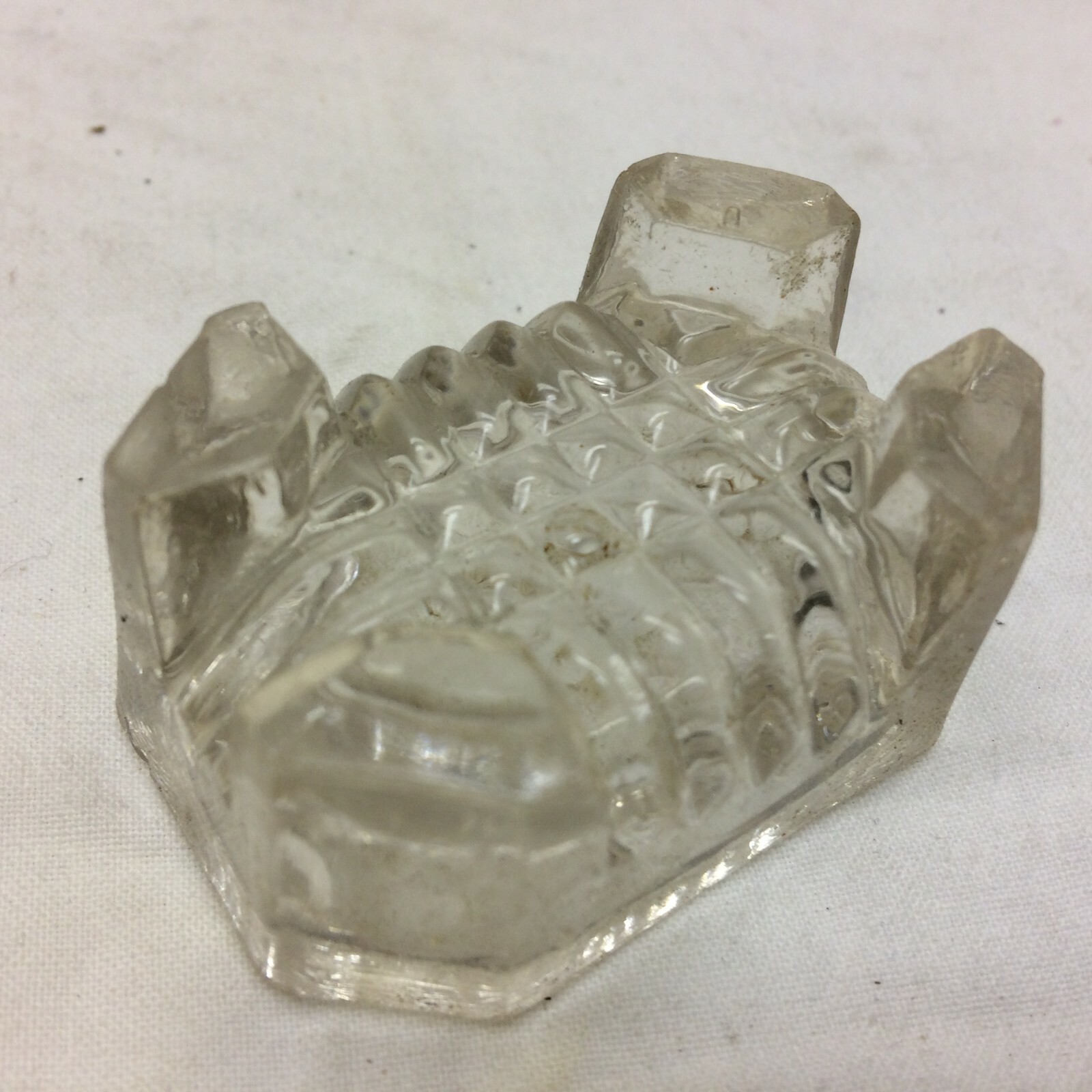 Vintage Small Glass Clear Salt Dip Server | eBay