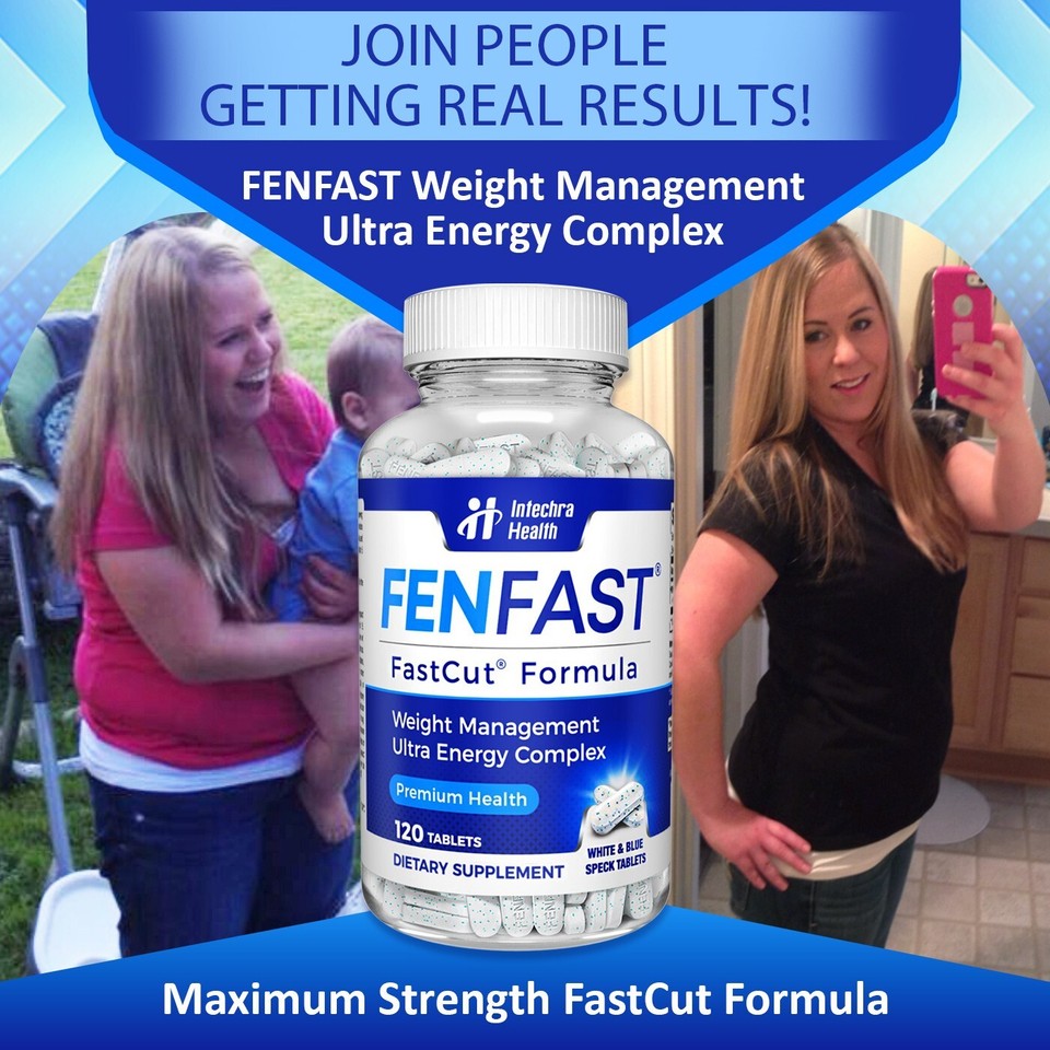 FENFAST® 375 Best Diet Pills with Peak Energy Boost 120 White/Blue ...