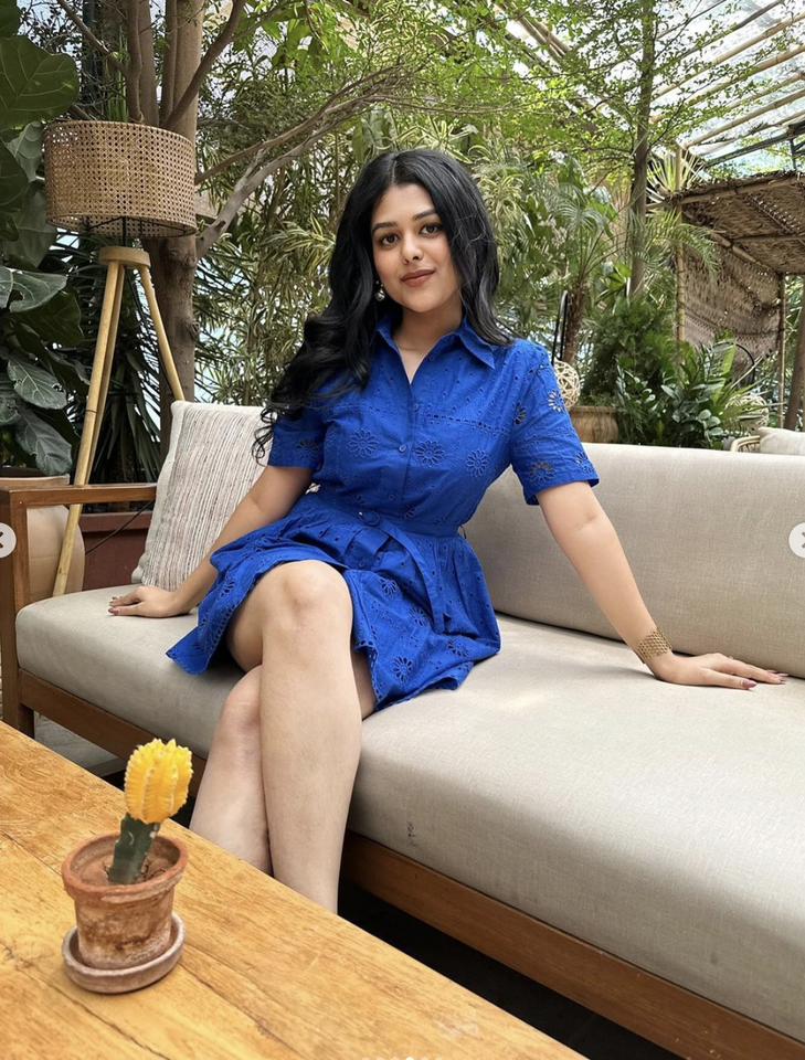 ZARA NEW SS24 ZW SHORT DRESS WITH CUTWORK EMBROIDERY BELTED BLUISH 4786/085 | eBay