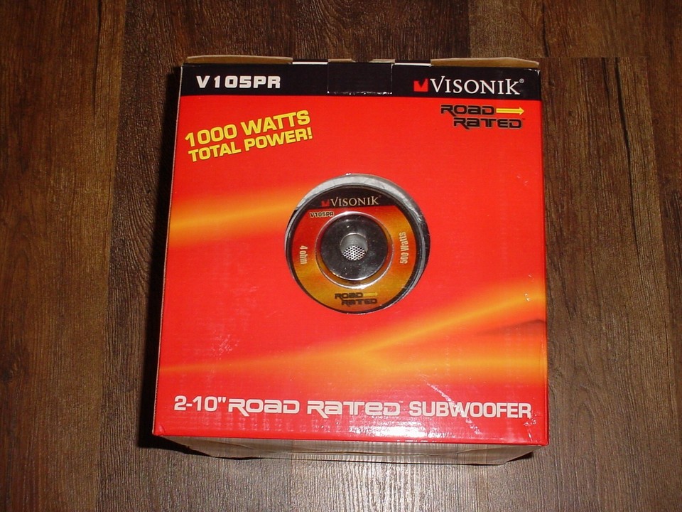 Ultra Rare Visonik V105PR 10 Inch Car Subwoofers One Pair Brand New L ...