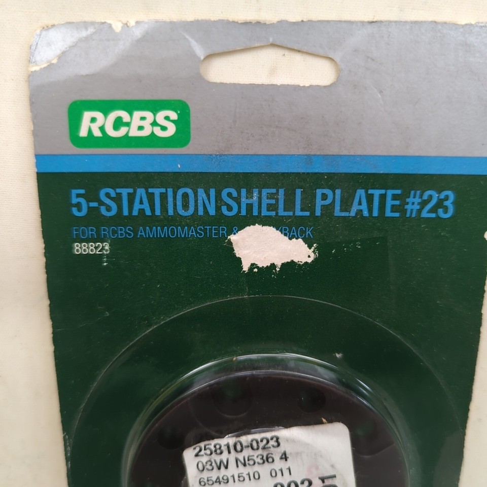 RCBS 5 Station Shell Plate #23 Model 88823 Brand New | eBay