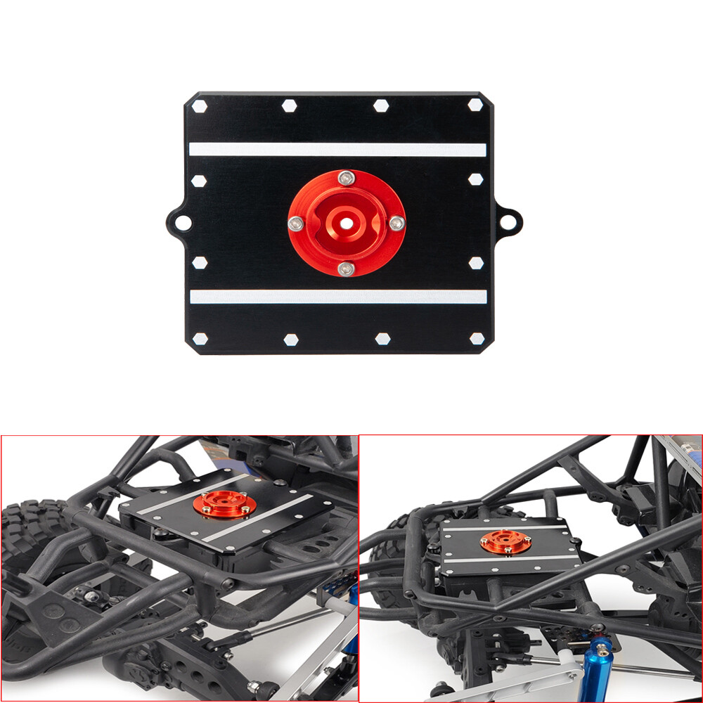 CNC Metal Receiver Box Cover for 1/10 RC Crawler Car Axial Wraith RR10 ...