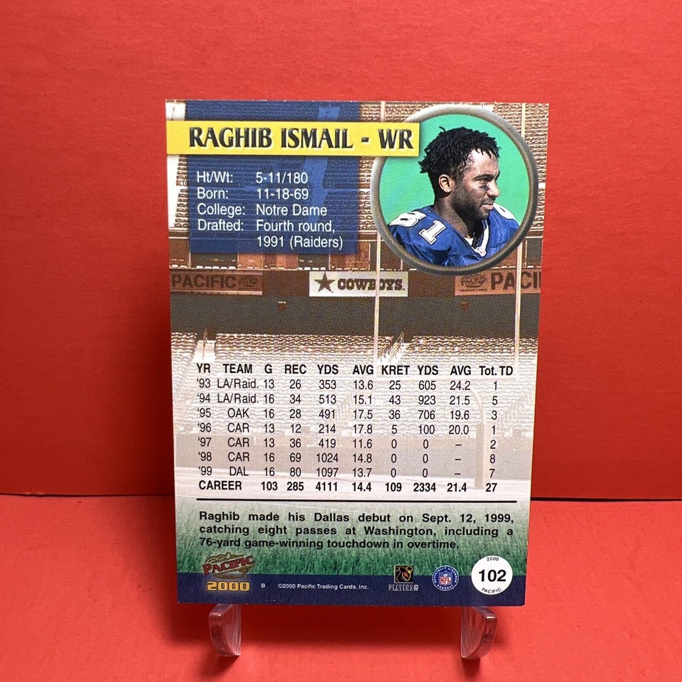 2000 Pacific Raghib Rocket Ismail #102 EX🦄 | eBay