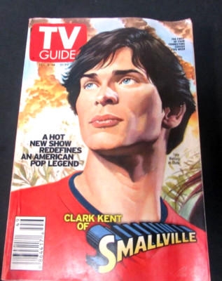 VINTAGE - TV GUIDE DECEMBER 8 - 2001 CLARK KENT "SMALLVILLE" COMIC V.G ...