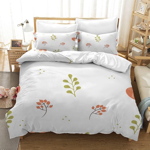 Glass Pearl Interspersed Empty 3D Quilt Duvet Doona Cover Set Pillow ...