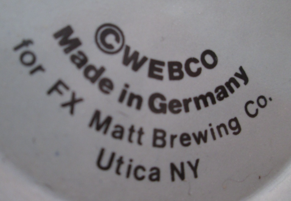 Schultz & Dooley Utica Club FIREMAN FRITZ Beer Stein WEBCO Germany | eBay