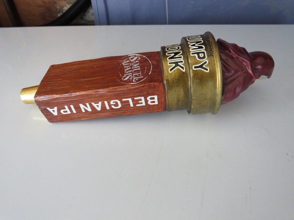 Samuel Adams grumpy monk beer tap handle decent shape | eBay