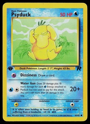 Pokemon Card - Psyduck Team Rocket 65/82 1st Edition | eBay