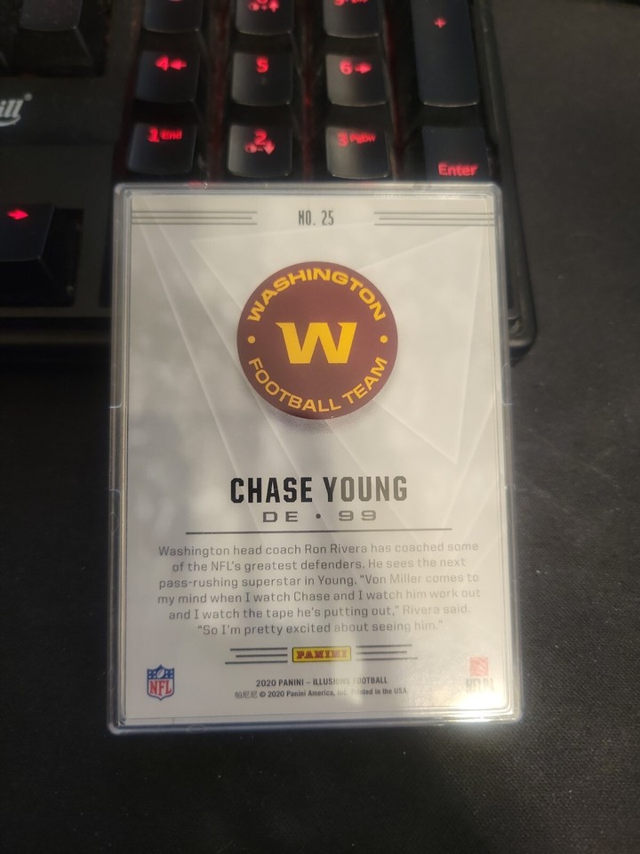 2020 Panini Illusions Football CHASE YOUNG Rookie Card #25 | eBay
