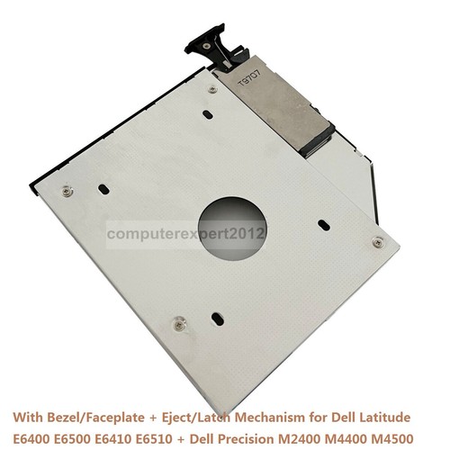 with Bezel + ejector 2nd SATA HDD SSD Caddy for Dell Latitude E6400 ...