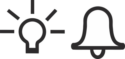 KLINGEL & LICHT - Schalter - Taster - Symbole - Aufkleber 2111 4,5 cm ...