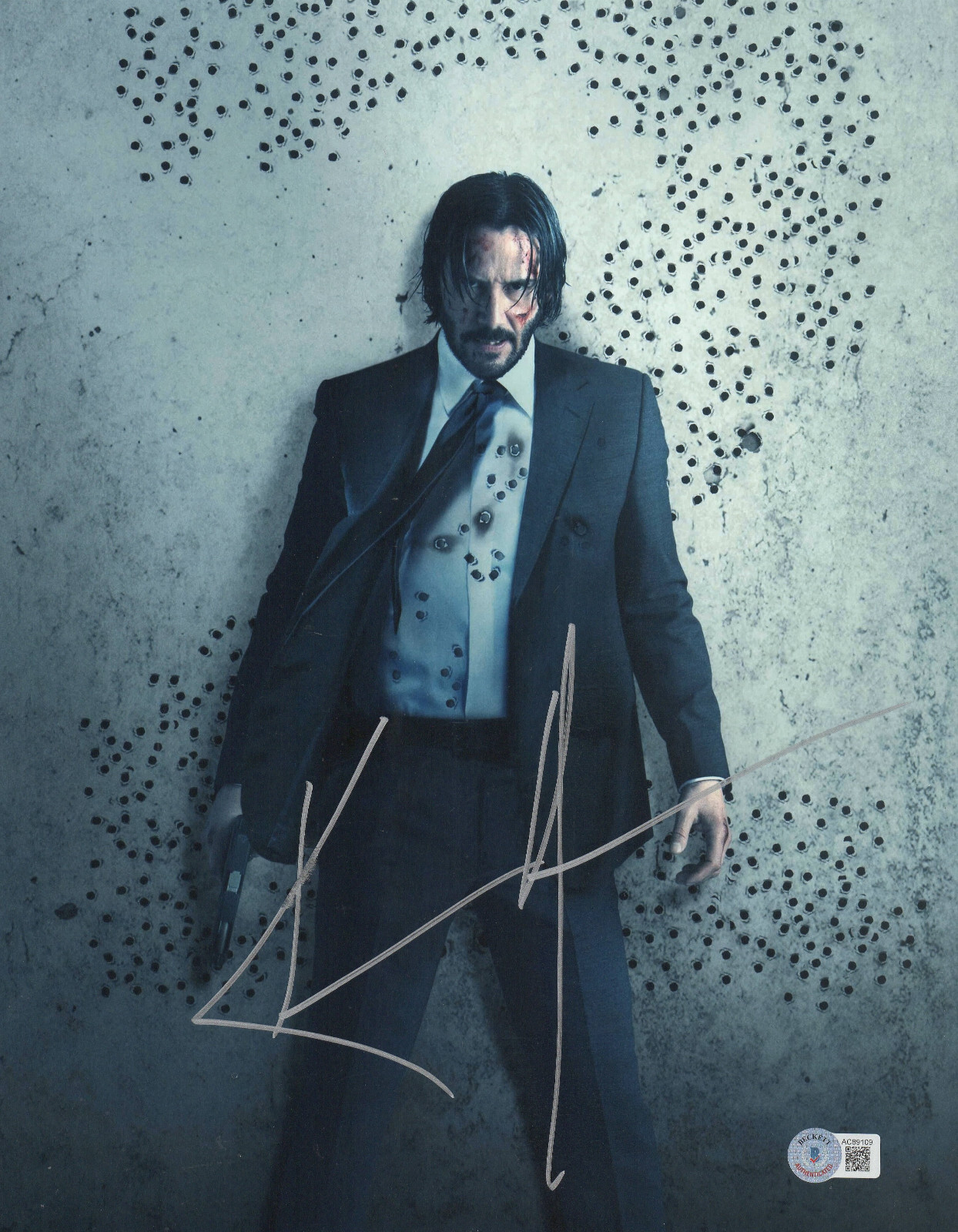 KEANU REEVES SIGNED AUTOGRAPH JOHN WICK 11X14 PHOTO BECKETT BAS | eBay