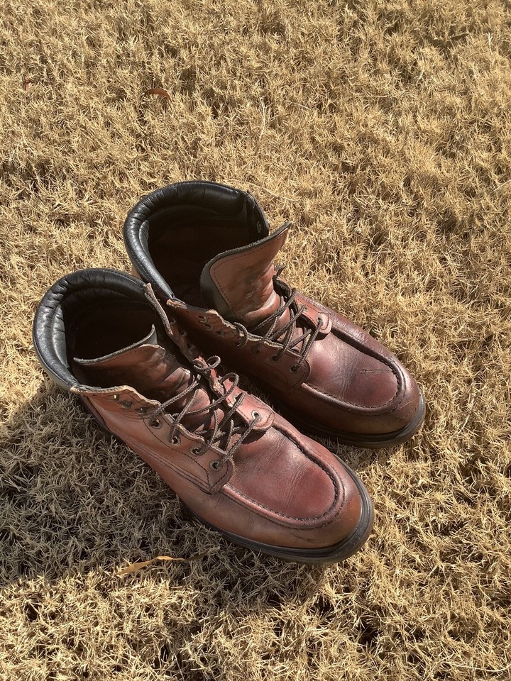 Red Wing Boots Moc Toe Supersole 202 Boot Mens 9.5D Red Work USA Made ...